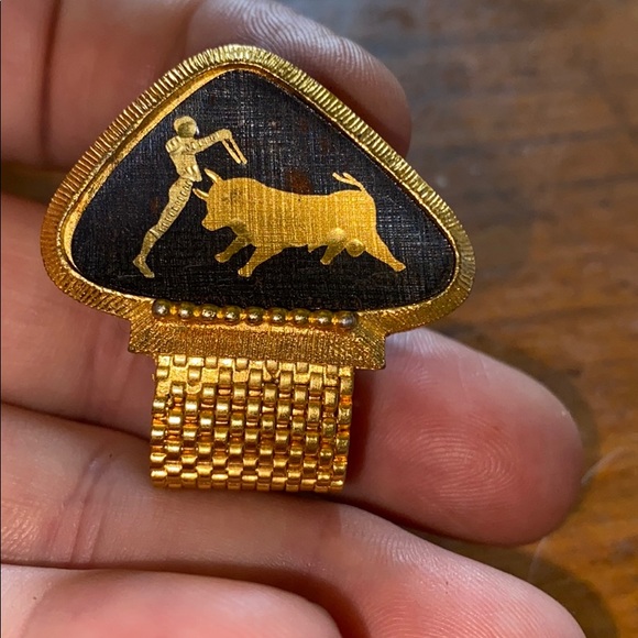 Accessories | Vintage Swank Matador Bull Damascene Mesh Wrap Around ...